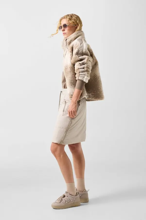 Bogner Belva Functional Quilted Skirt - Beige