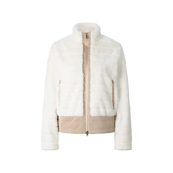 Bogner Valesca Faux Fur Jacket - Off-white/beige
