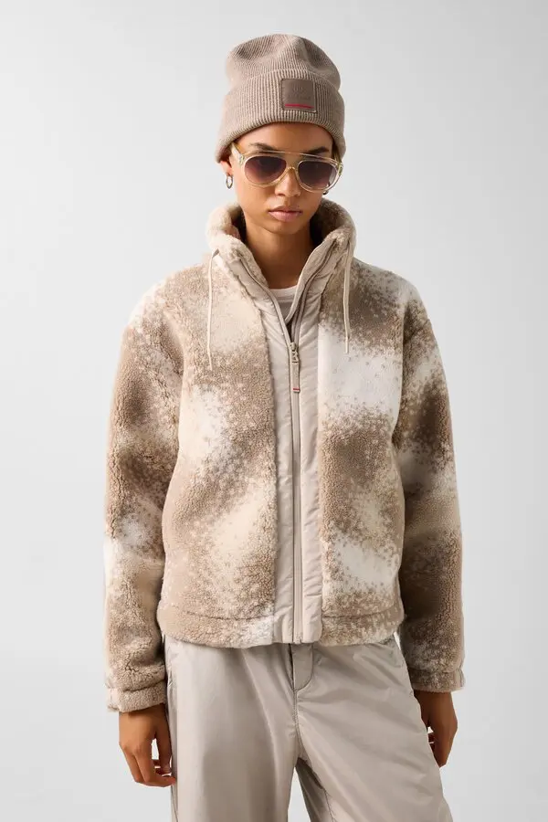 Bogner Ninetta Mid-layer Teddy Jacket - Beige/brown