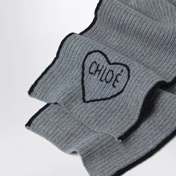 Chloé Encoeur Wool And Cashmere Scarf