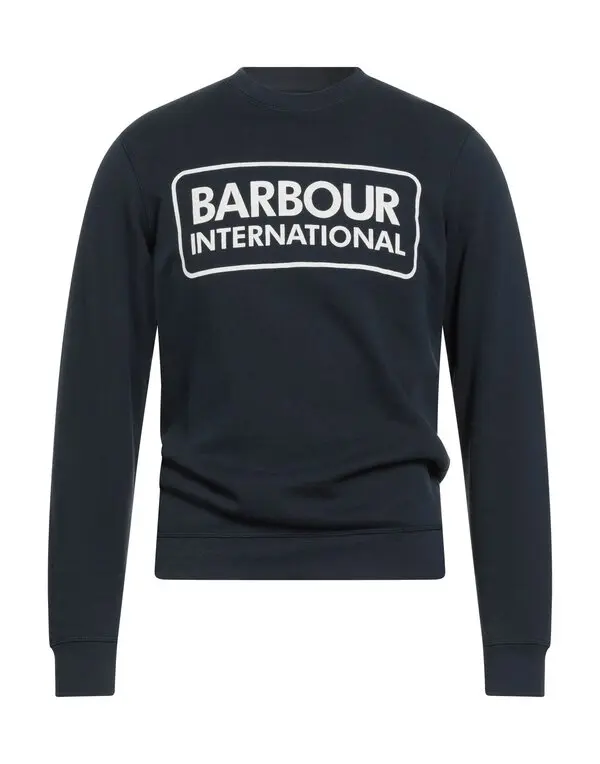 Barbour Sweatshirt Midnight Size Cotton, Polyester