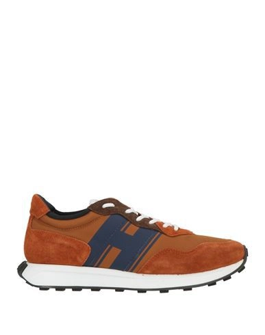 Hogan Sneakers Tan Size Leather, Textile Fibers