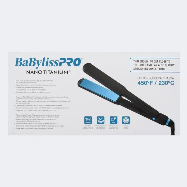 BABYLISSPRO Nano Titanium 1.25" Thin Flat Iron