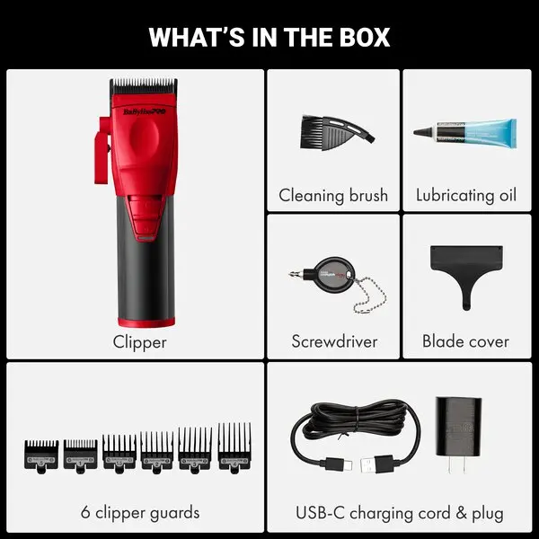 BABYLISSPRO Limited Edition Red Corefx Hair Clipper