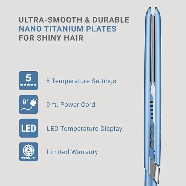 BABYLISSPRO Nano Titanium & 3/4" Ultra-sleek Flat Iron Set