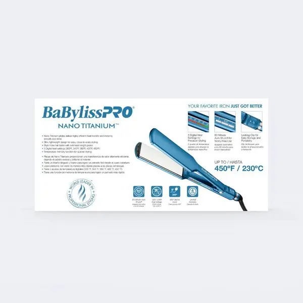 BABYLISSPRO Nano Titanium Digital Ultra-thin Flat Iron
