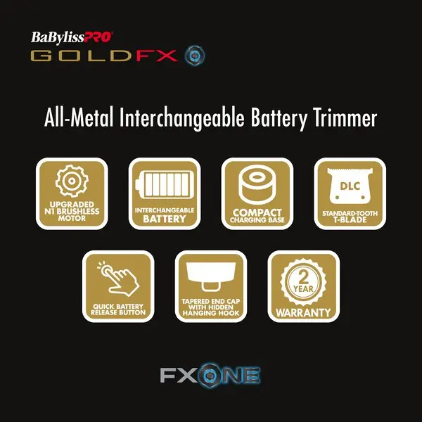 BABYLISSPRO Fxone Gold Cordless Trimmer