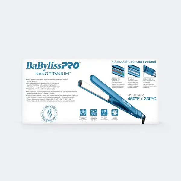 BABYLISSPRO Nano Titanium Digital Ultra-thin Flat Iron