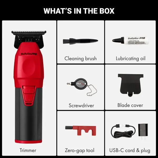 BABYLISSPRO Limited Edition Red Corefx Hair Trimmer