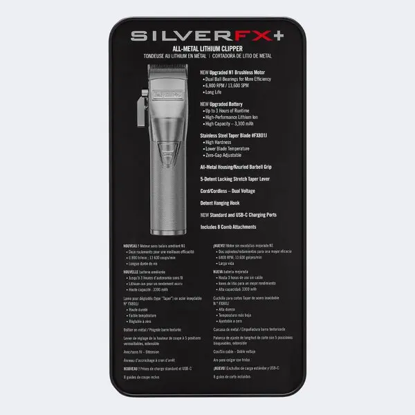 BABYLISSPRO Silverfx+ All-metal Lithium Clipper