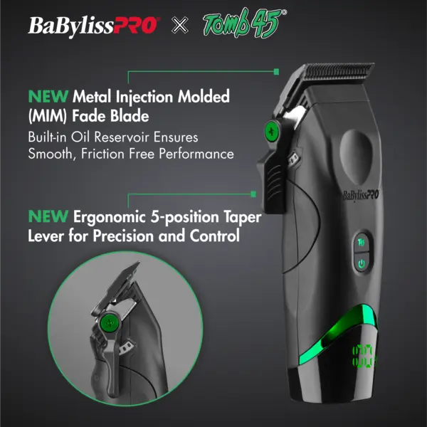 BABYLISSPRO X Tomb45 Wireless Clipper & Trimmer Set