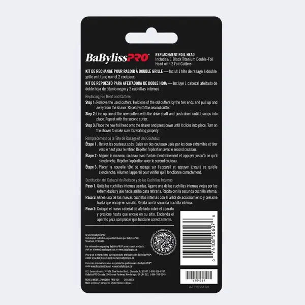 BABYLISSPRO Replacet Foils & Cutters For Foilfx02