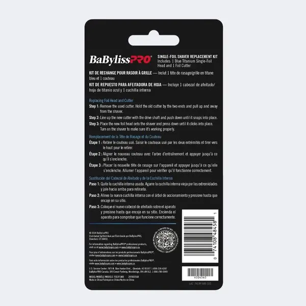 BABYLISSPRO Replacet Single-foil Shaver Head & Cutter