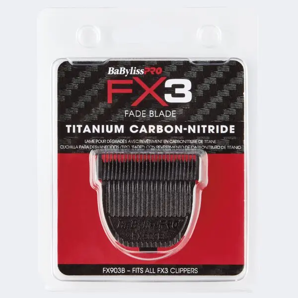 BABYLISSPRO Titanium Carbon-nitride Standard-tooth Ultra-thin Replacet Fade Blade