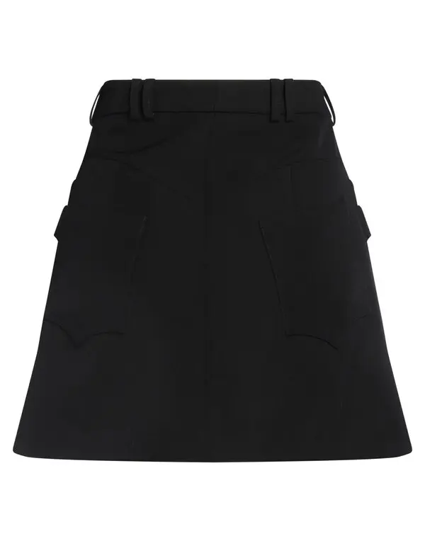 Balmain Mini Skirt Fuchsia Size Virgin Wool