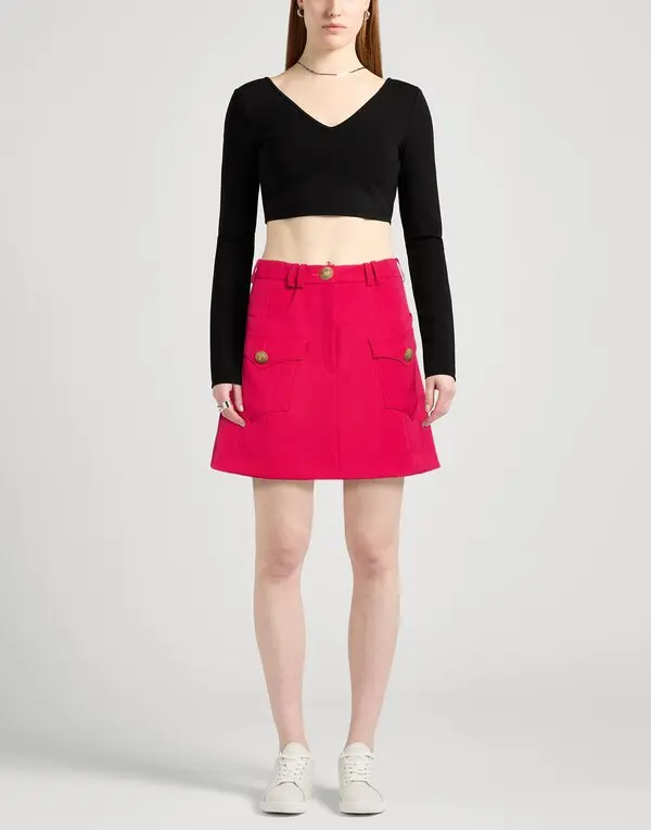 Balmain Mini Skirt Size Virgin Wool
