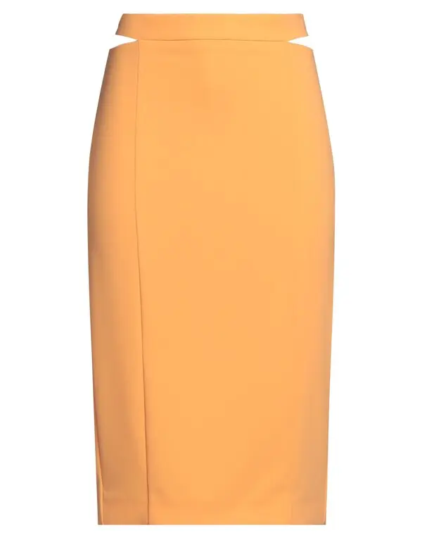 Patrizia Pepe Midi Skirt Lilac Size Polyester, Elastane