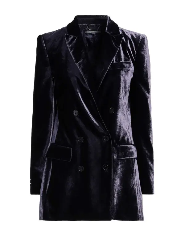 Alberta Ferretti Blazer Dark Size Viscose, Silk
