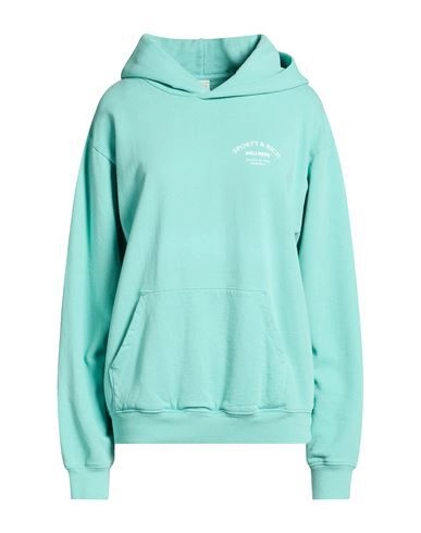 Sporty & Rich Sweatshirt Turquoise Size Cotton - Blue