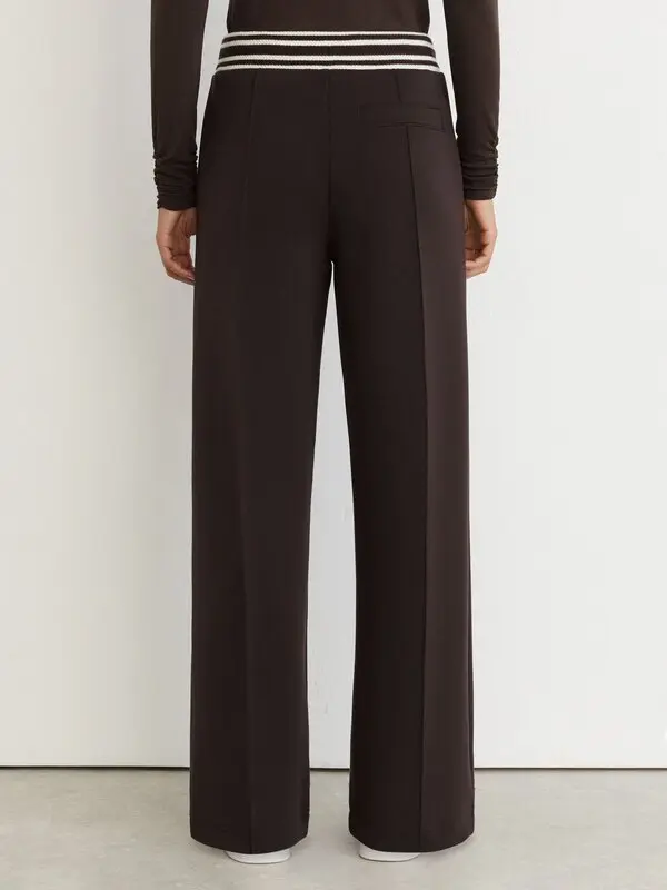 REISS Verity Premium Interlock Stripe-waist Joggers