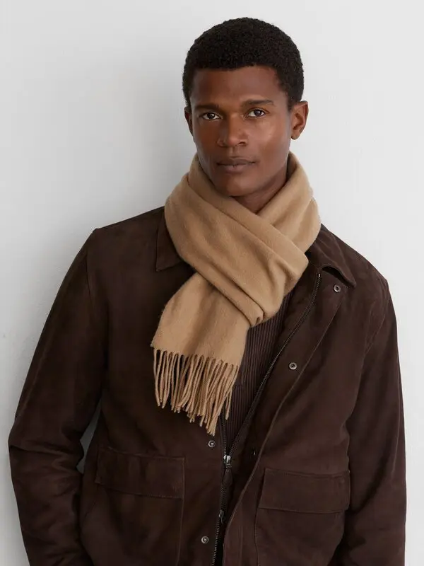 REISS Picton Wool And Cashmere Scarf