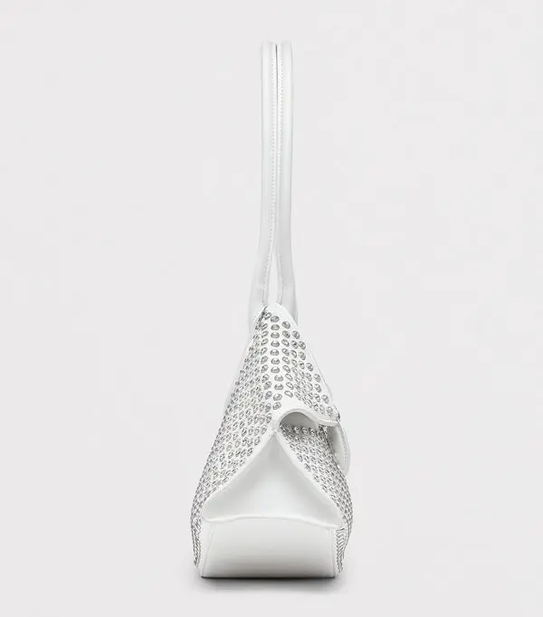Alexander McQueen Leather Manta Shoulder Bag - White