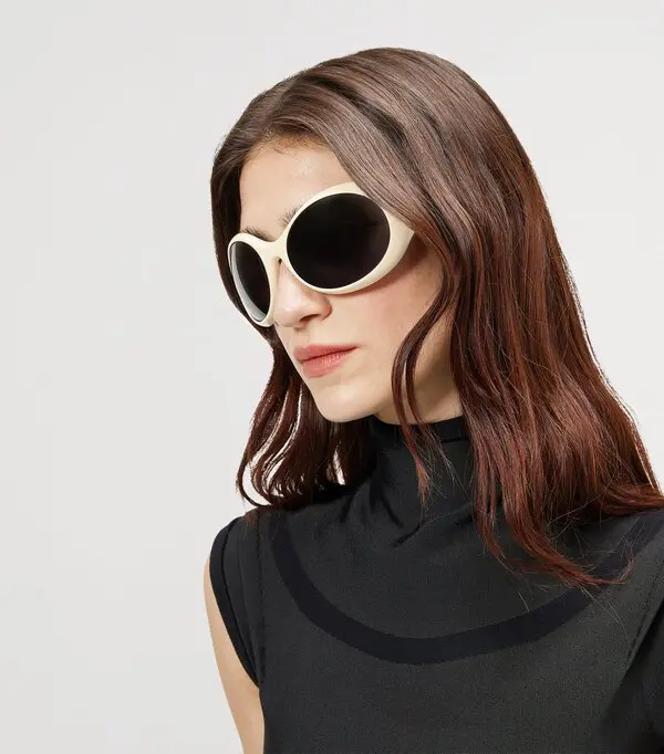 Alexander McQueen Round Kate Sunglasses
