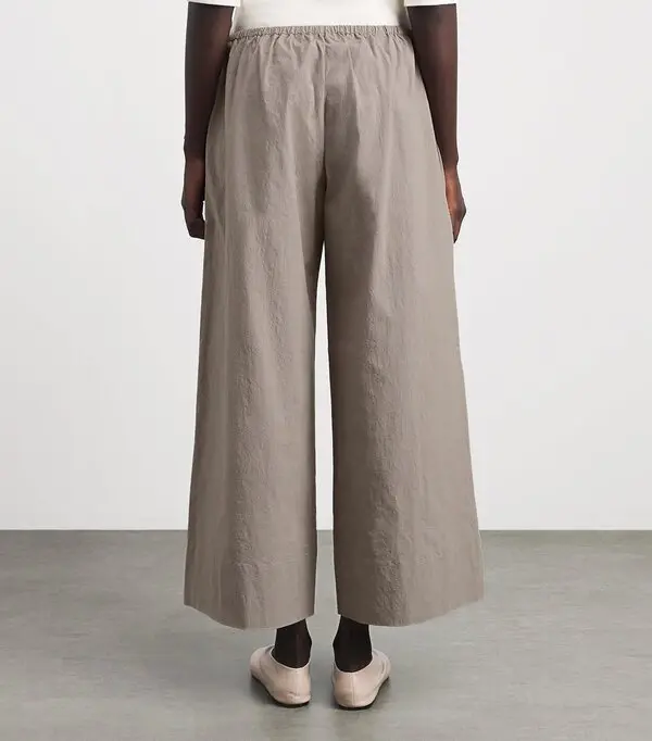 ST. AGNI Stretch-organic Cotton Drawstring Trousers