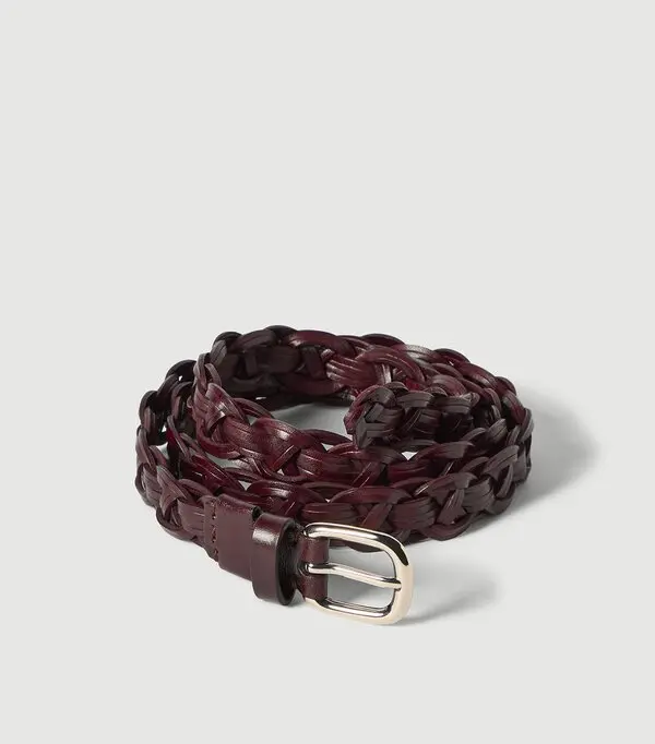 Brunello Cucinelli Leather Braided Belt