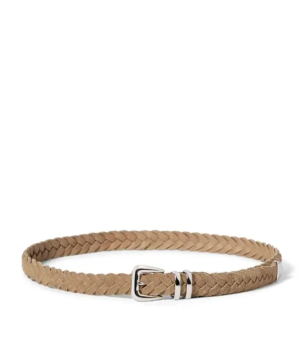 Brunello Cucinelli Leather Braided Belt