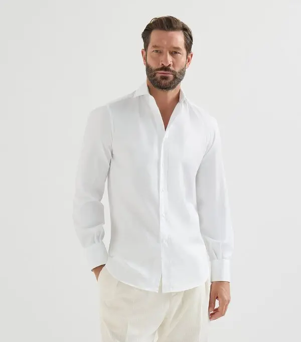 Brunello Cucinelli Cotton Twill Shirt