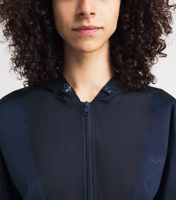 SKIMS Woven Cotton Half-zip Hoodie