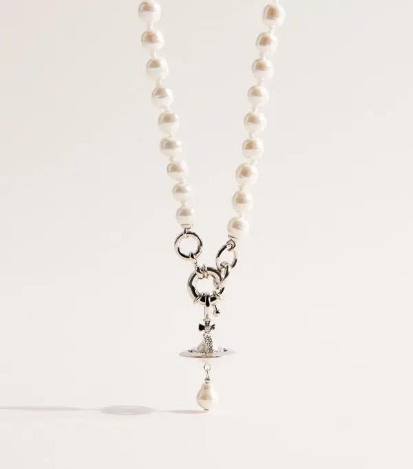 VIVIENNE WESTWOOD Aleksa Pendant Necklace - Ivory