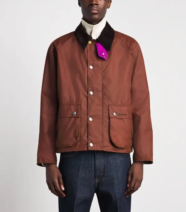 Barbour X Paul Smith Waxed Transport Windowpane Jacket