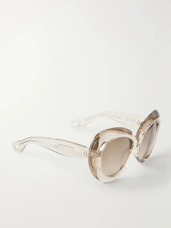 JACQUES MARIE MAGE Monarch Butterfly-frame Acetate Sunglasses - Brown