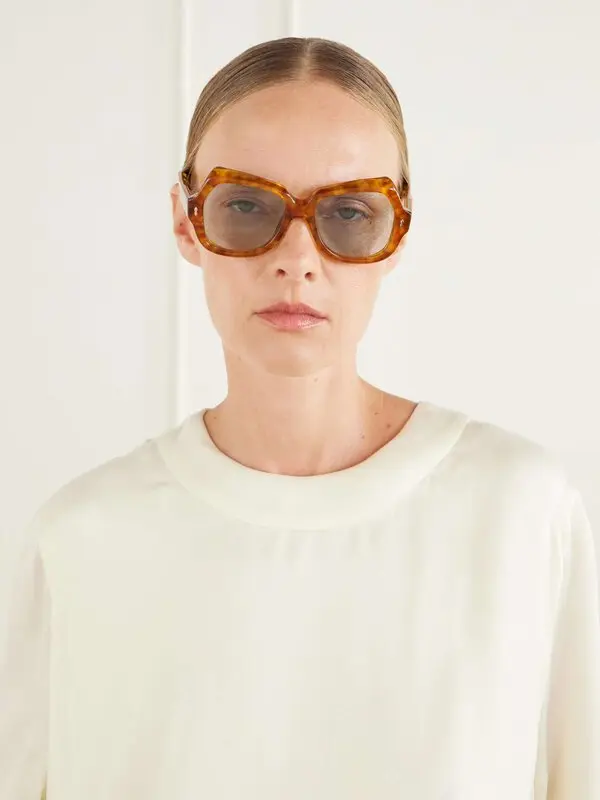 JACQUES MARIE MAGE Perreti Butterfly-frame Acetate Sunglasses