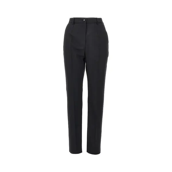 Dolce & Gabbana Wool Twill Pants - Black