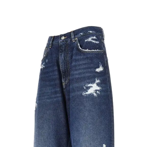 Dolce & Gabbana Distressed Denim Oversized Pants