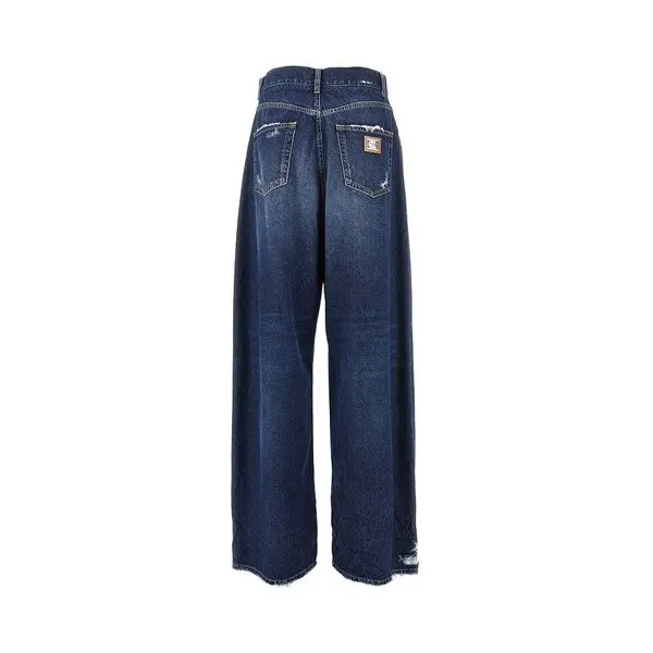 Dolce & Gabbana Distressed Denim Oversized Pants