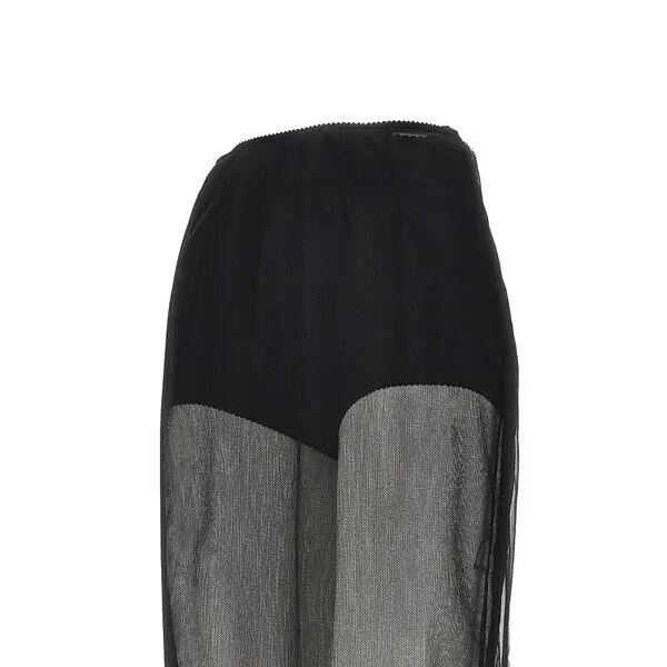 Dolce & Gabbana Tulle Midi Skirt - Black