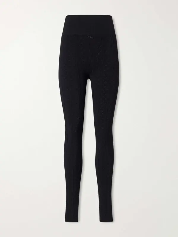 JW Anderson Pointelle-knit Stretch-jersey Leggings