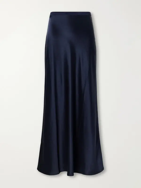 ANINE BING Bar Satin Maxi Skirt