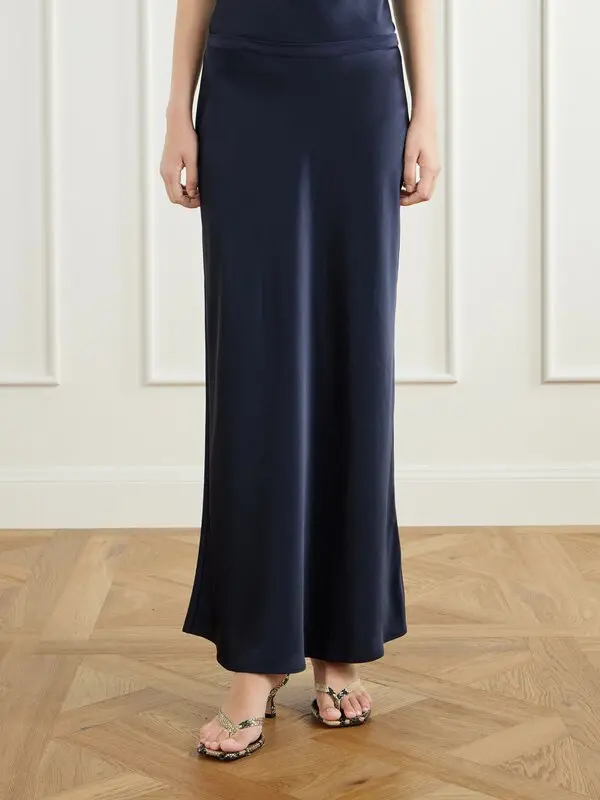 ANINE BING Bar Satin Maxi Skirt