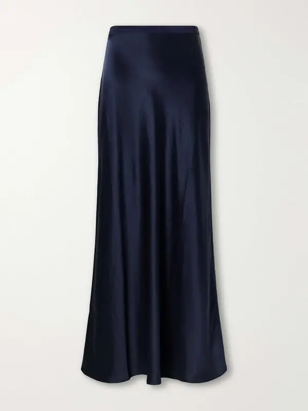 ANINE BING Bar Satin Maxi Skirt