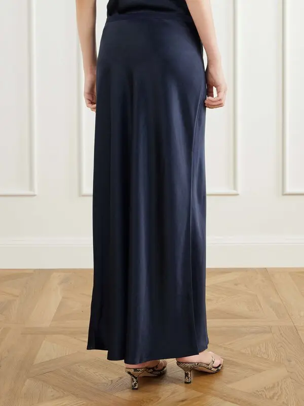 ANINE BING Bar Satin Maxi Skirt