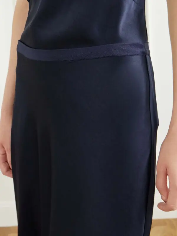 ANINE BING Bar Satin Maxi Skirt