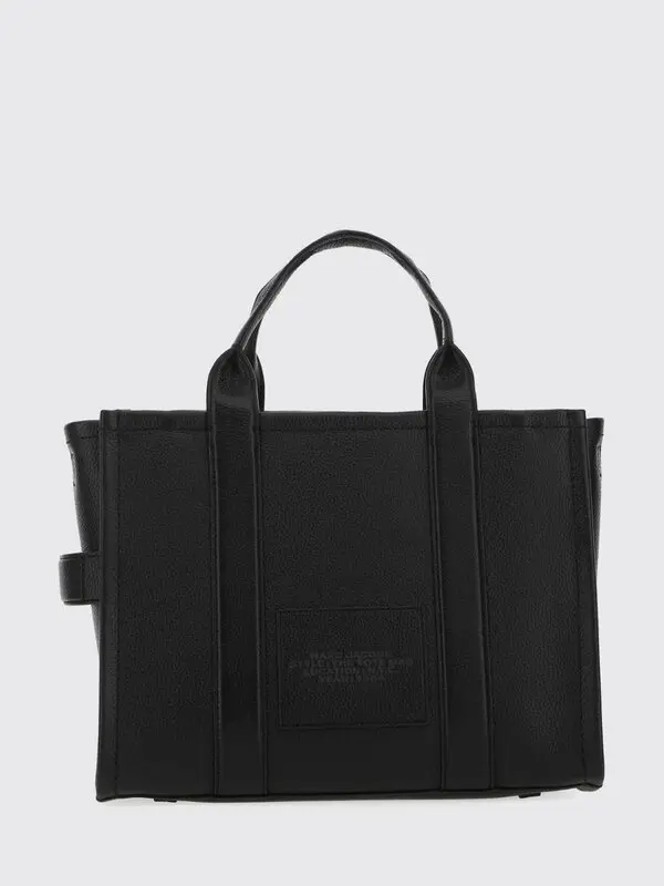 Marc Jacobs The Tote Bag In Grained Leather - Black