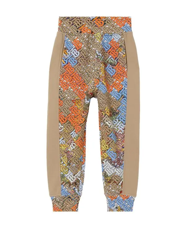 Burberry Monogram Map-print Cotton Track Trousers