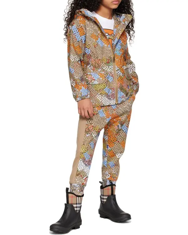 Burberry Monogram Map-print Cotton Track Trousers