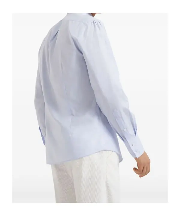 Brunello Cucinelli Button Down Oxford Slim Fit Shirt